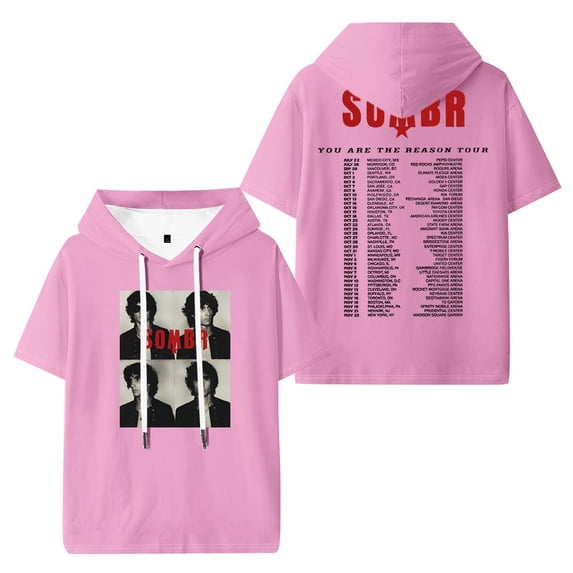 Sombr You Are the Reason Tour 2026 Merch Hooded T-Shirts Casual Women ...