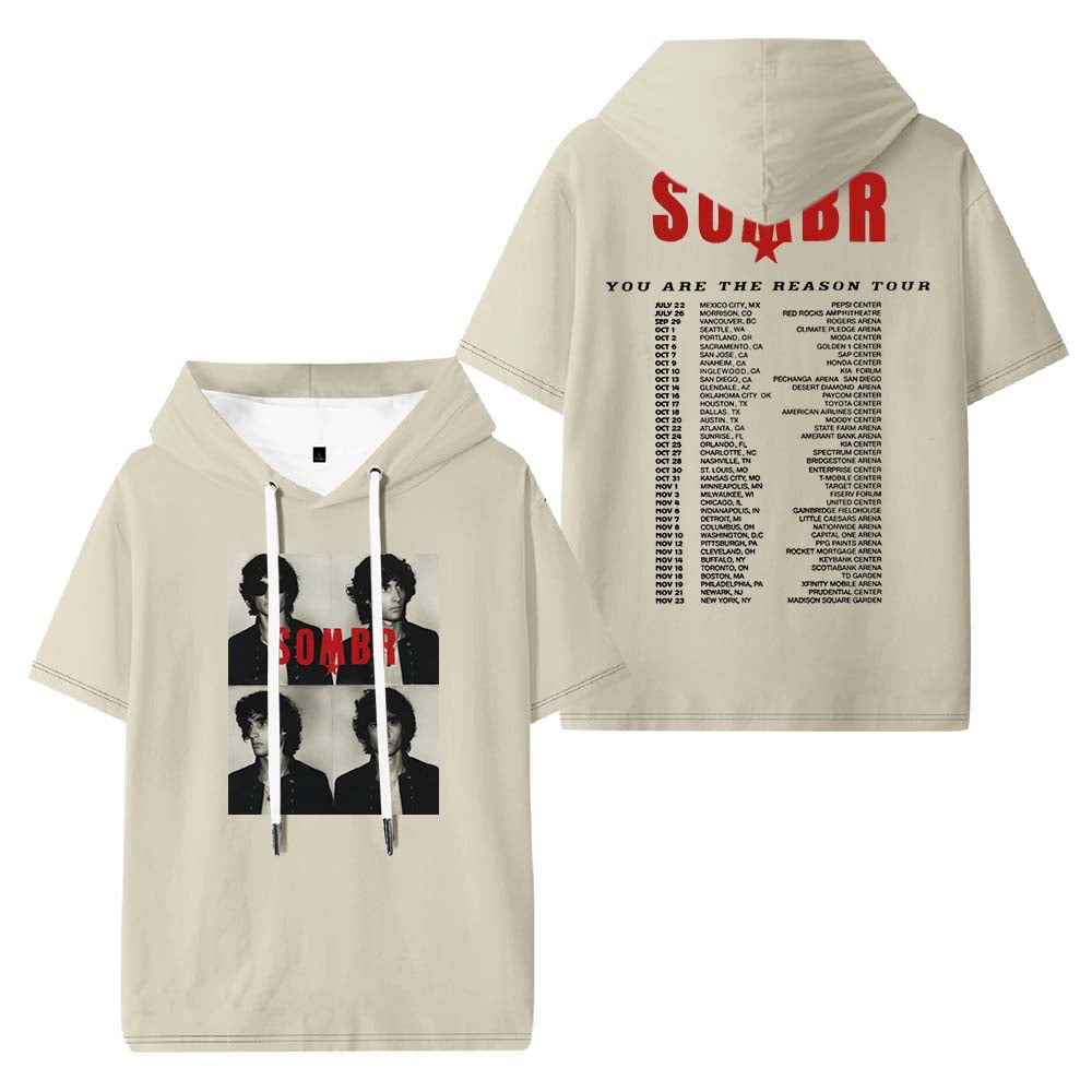 Sombr You Are the Reason Tour 2026 Merch Hooded T-Shirts Casual Women ...