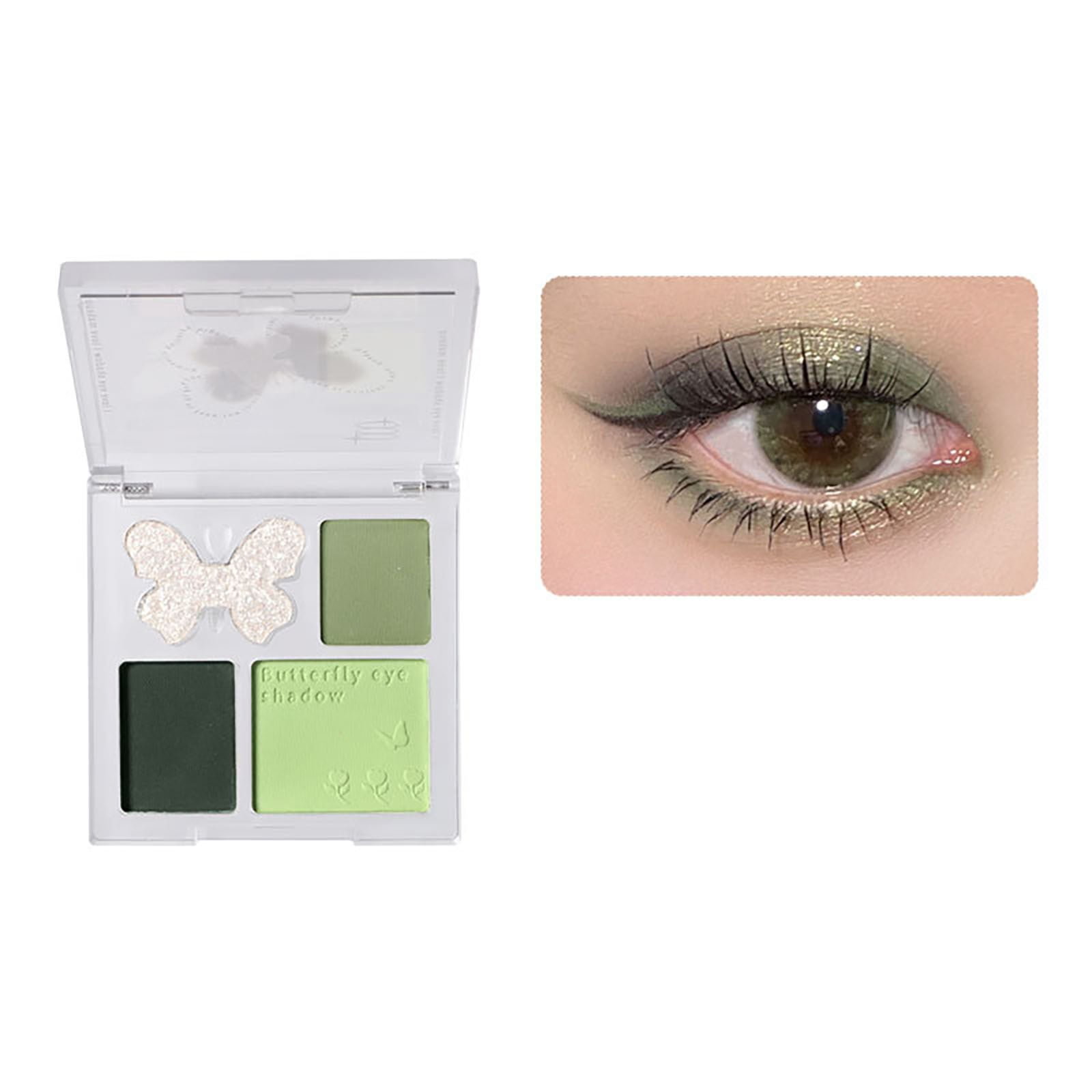Sombra Korean Makeup Eye Shadow Dreamy Makeup Quad Eyeshadow : Fresh Olive Green Tones Filled ...
