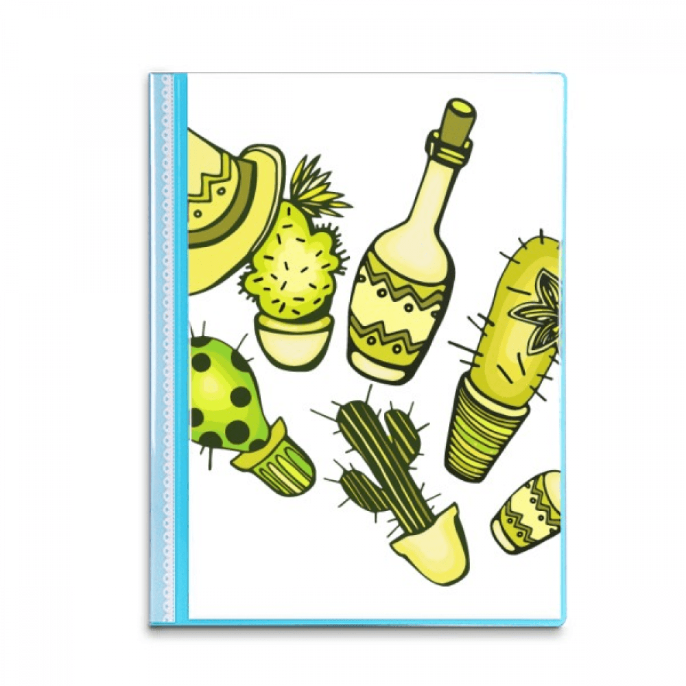 Sombrero Mexico Desert Cactus Mexican Book Sheet Protectors Portfolio ...