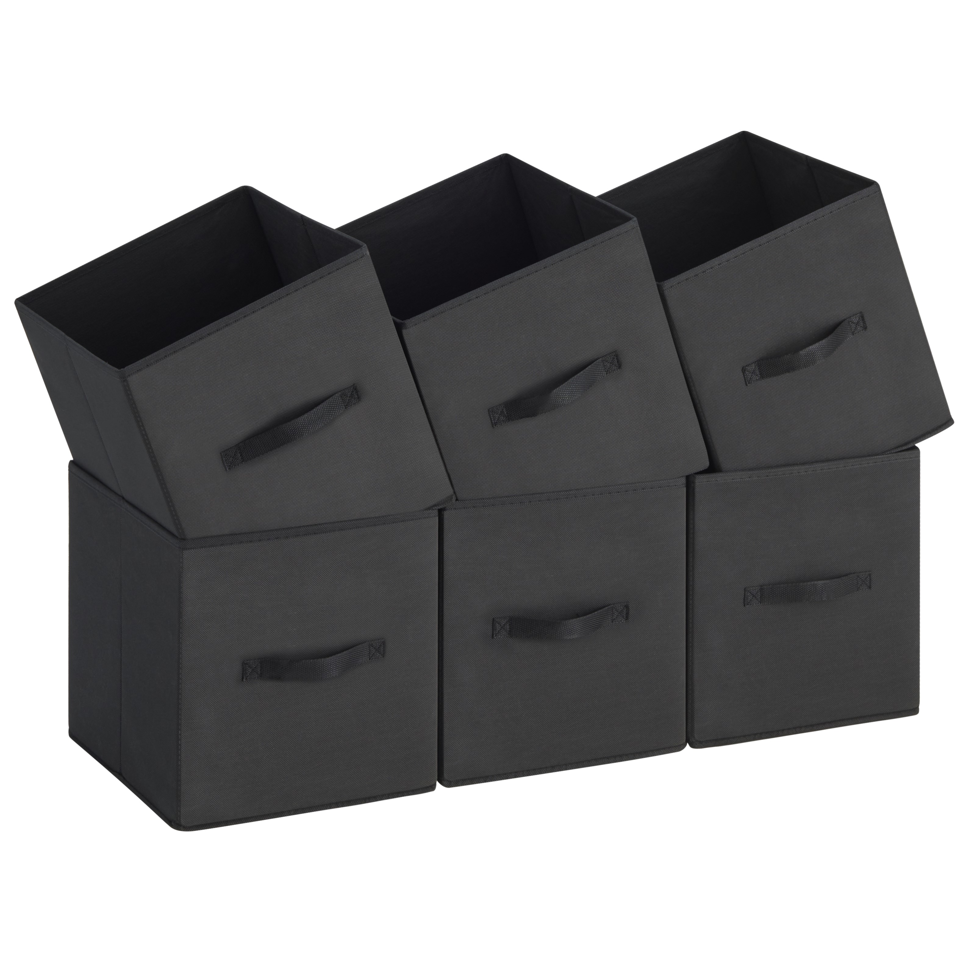Casafield Set Of 6 Collapsible Fabric Cube Storage Bins 11 Foldable