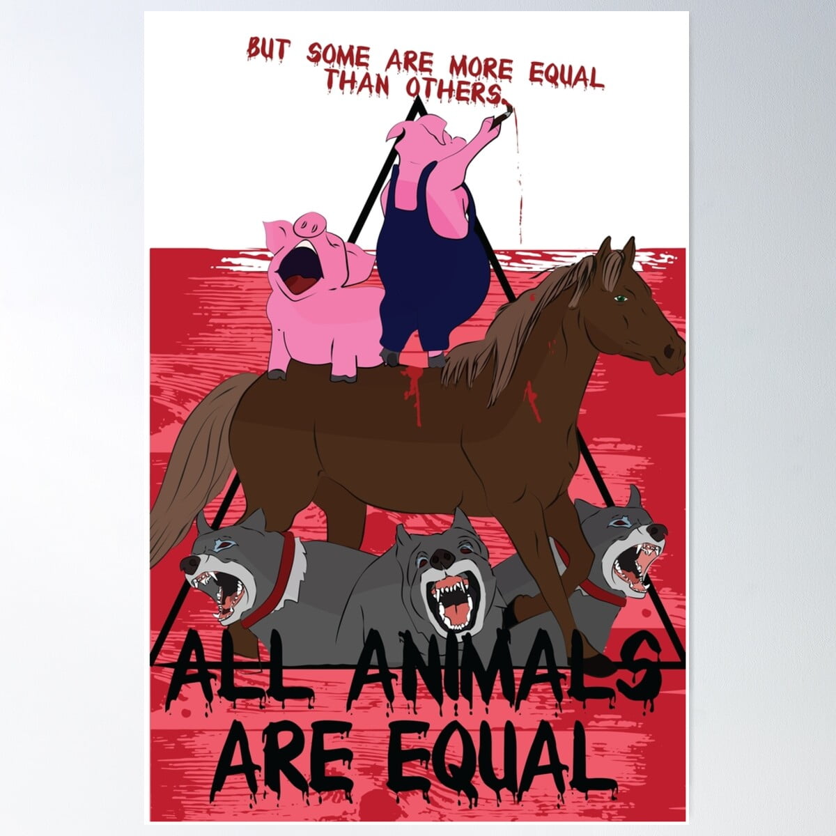 Some Are More Equal Than Others || Animal Farm Poster Wall Art, Modern ...