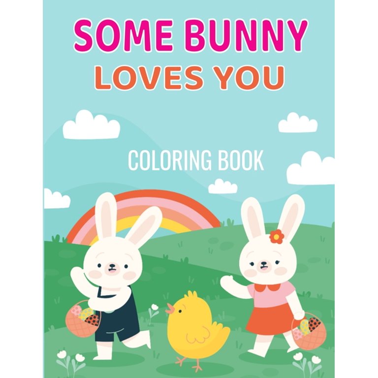cute rabbit coloring book