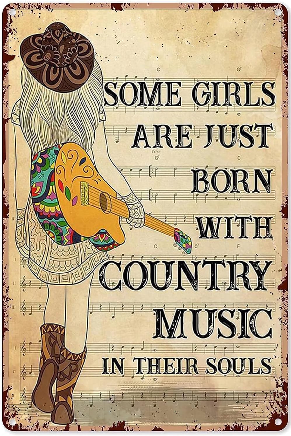 Some Girls are Just Born with Country Music in Their Souls Vintage ...