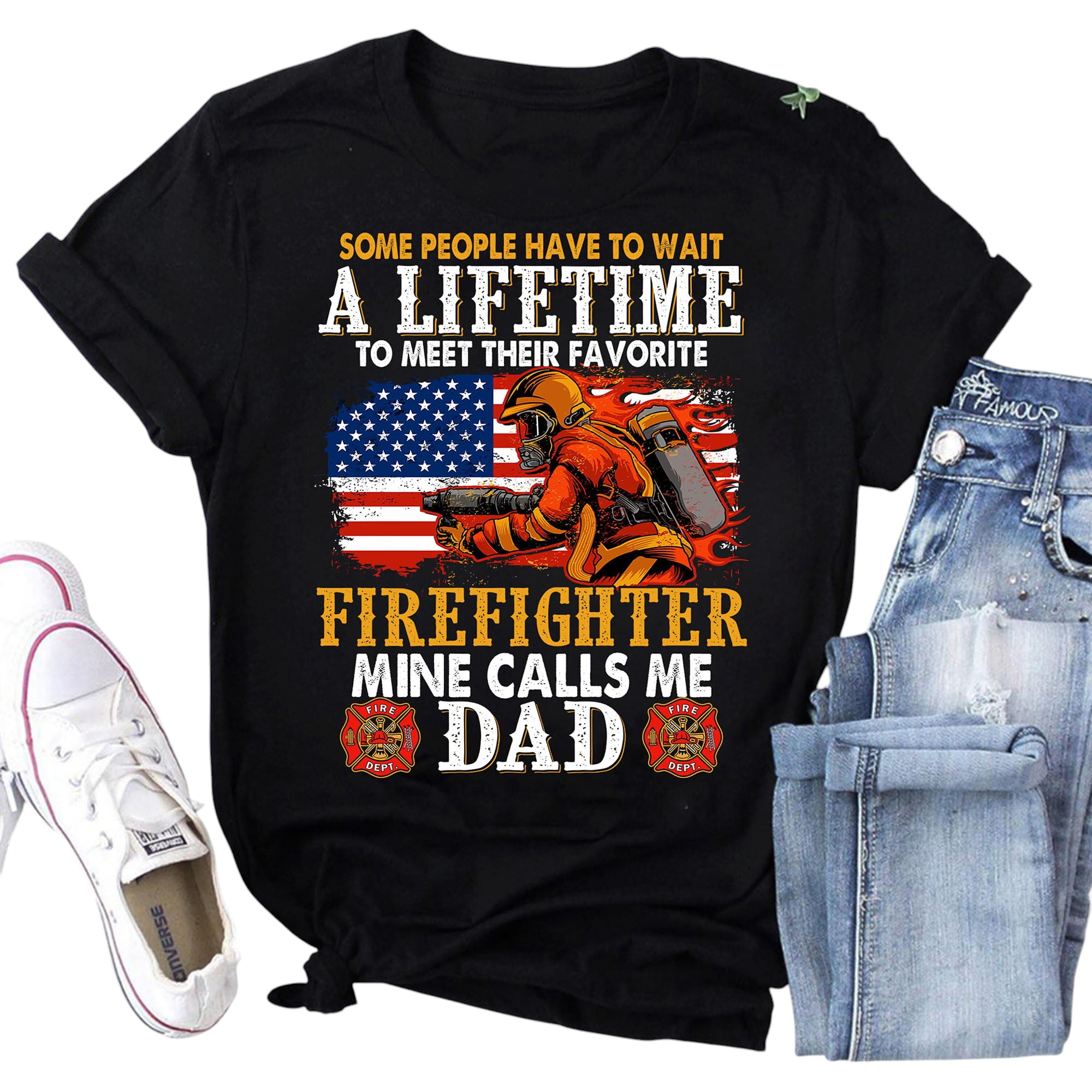 Some People Have To Wait A Lifetime To Meet Firefighter Vintage Unisex ...