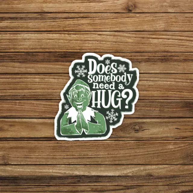 Does Somebody Need A Hug? Buddy The Elf Christmas Stickerphone Decal ...