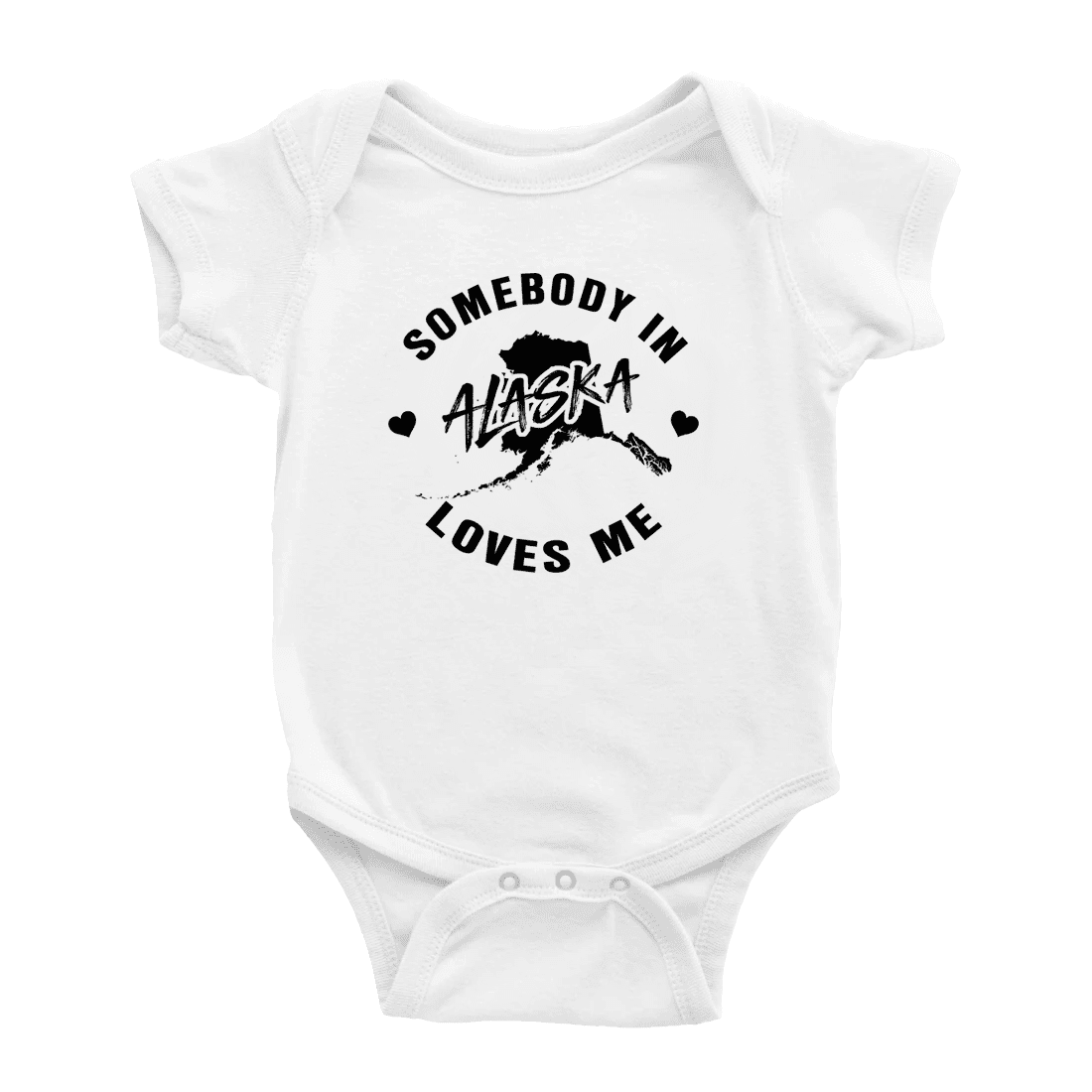 Somebody in Alaska Loves Me Cute Baby Bodysuit 6-12 Months - Walmart.com
