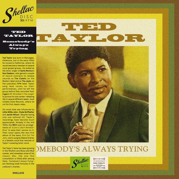 Ted Taylor Somebody's Always Trying (Vinyl Record) 12" Album - Walmart.com