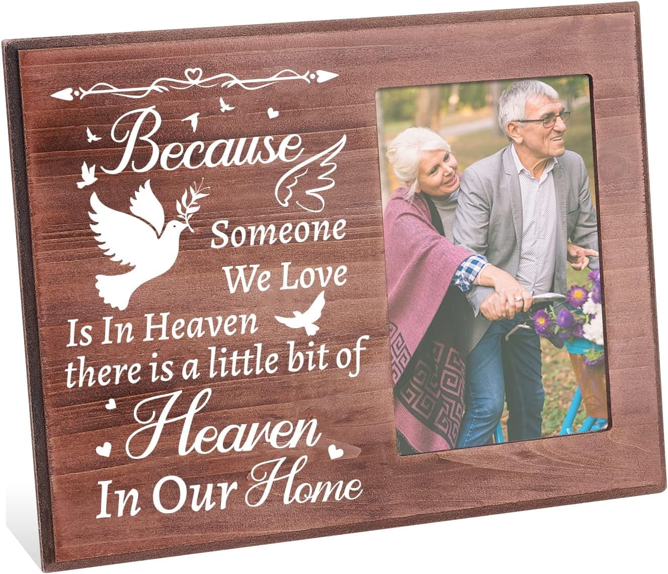 Because Someone We Love Is In Heaven Picture Frame 4x6 inch Sympathy ...