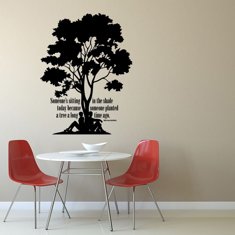 Someone Planted A Tree - Warren Buffett Quote Famous Life Motivation ...