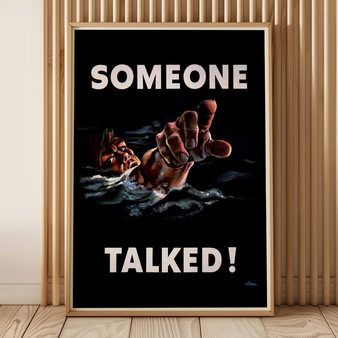 Someone Talked! - 1942 Wwii Propaganda Poster, Vintage War Poster, Dark ...