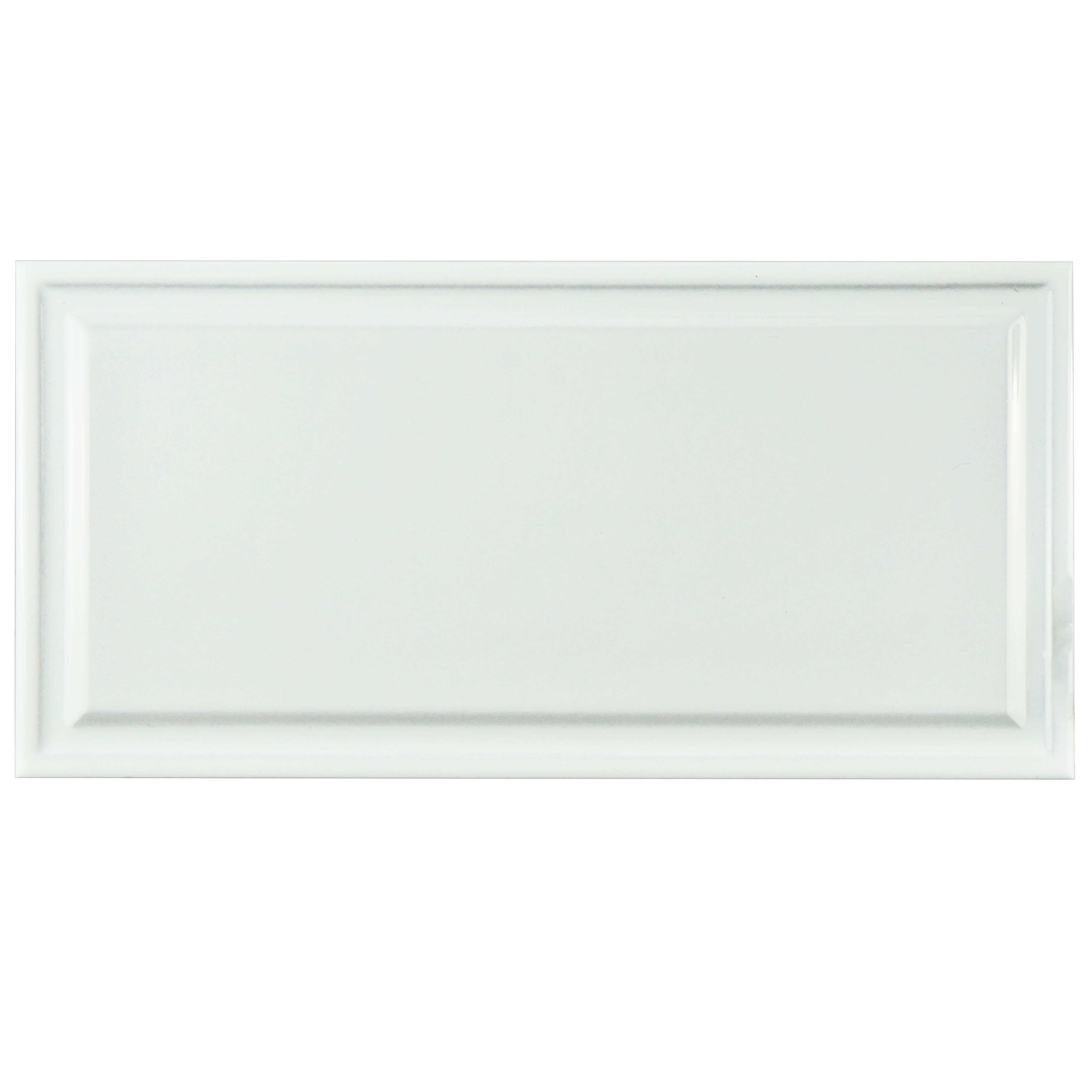 SomerTile Hemline White 6 in. x 12 in. Ceramic Subway Wall Tile (11.7 ...