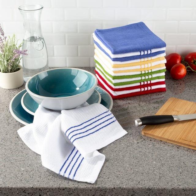 Somerset Home, 16 Pack, Absorbent Dish Cloths, Assorted Colors ...