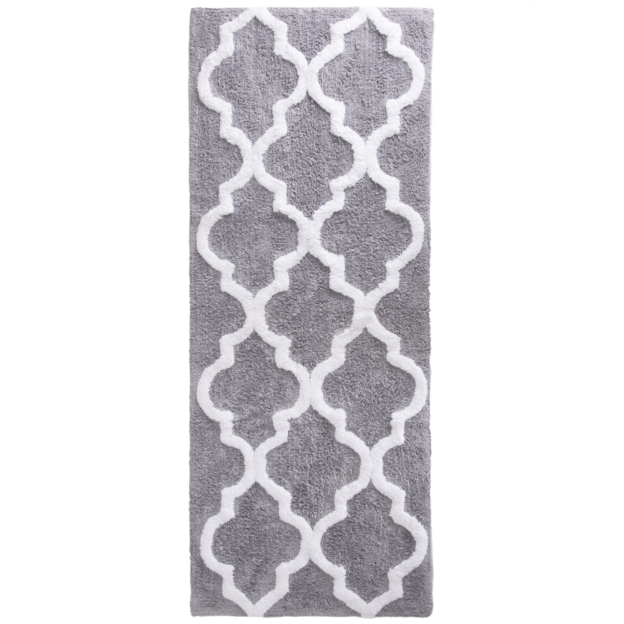 Somerset Home 24x60-Inch Cotton Bathroom Rug with Trellis Pattern ...