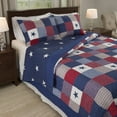 Somerset Home Luxe Americana Caroline 3 Piece King Quilt Bedding Set ...