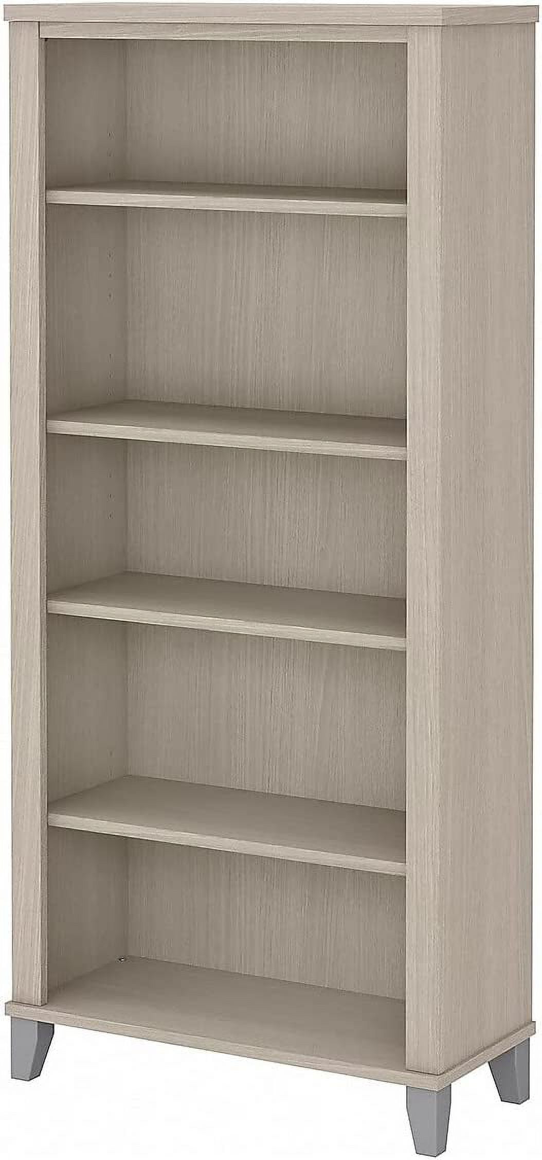Somerset Tall 5 Shelf Bookcase In Ash Gray. - Walmart.com