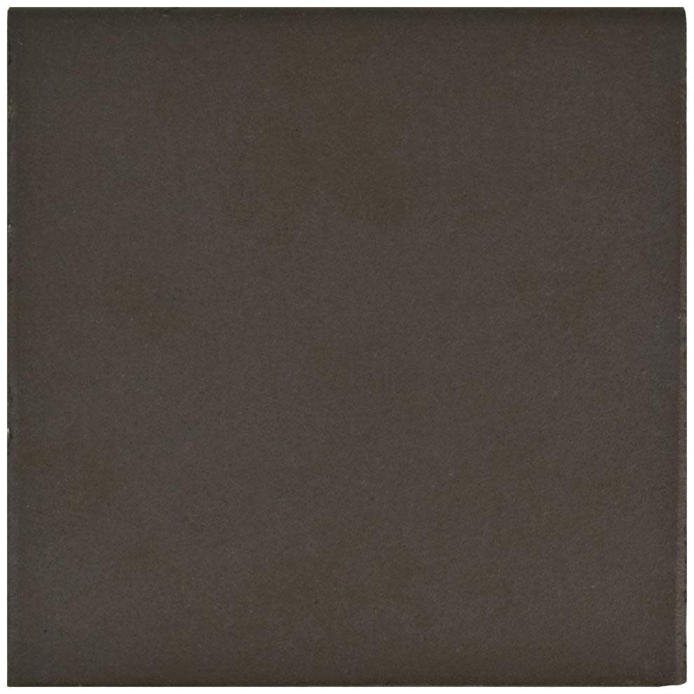 Somertile 5.875x5.875-inch Clinker Chocolate Black Quarry Bullnose Edge ...