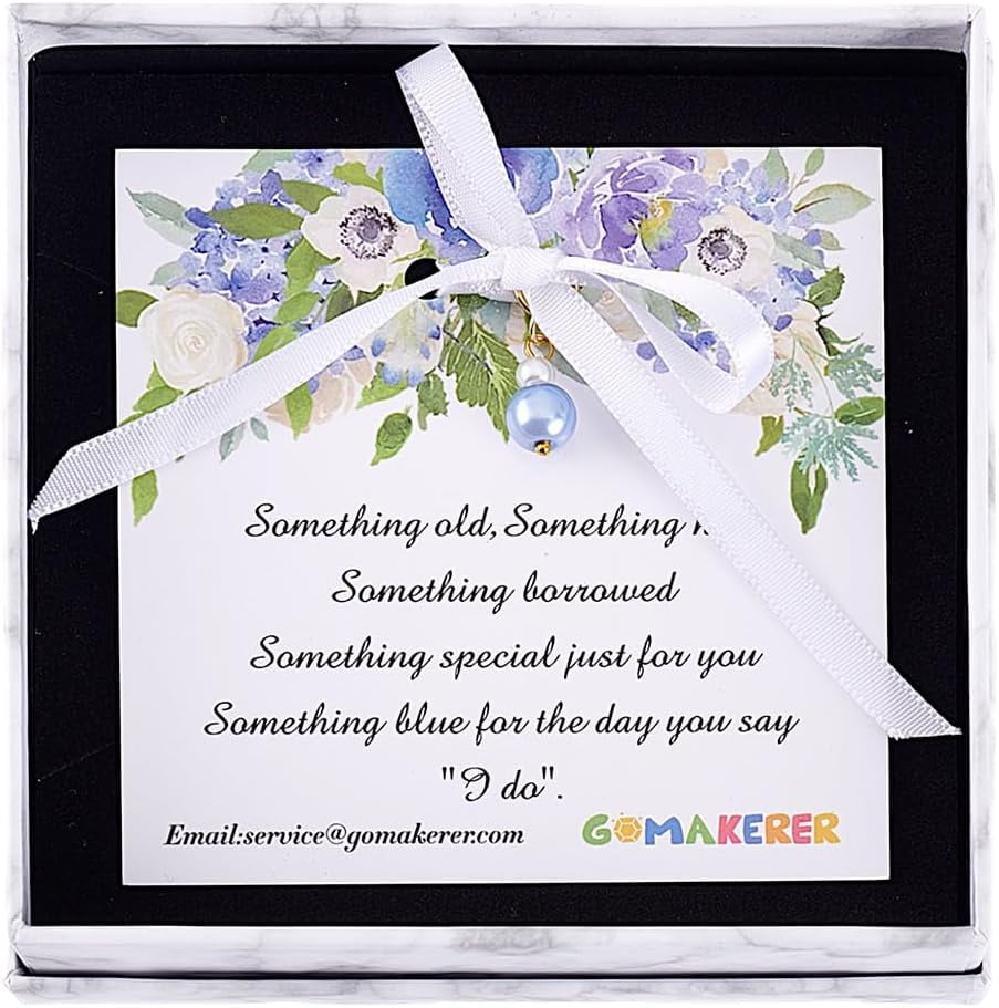 Something Blue Gift for Bride to Be Something Blue Bouquet Charm Blue ...