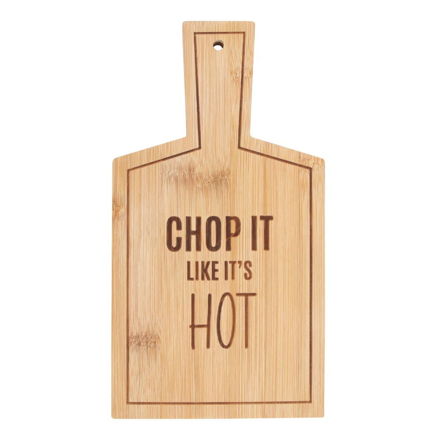 Something Different Chop It Like It 's Hot Bamboo Chopping Board ...