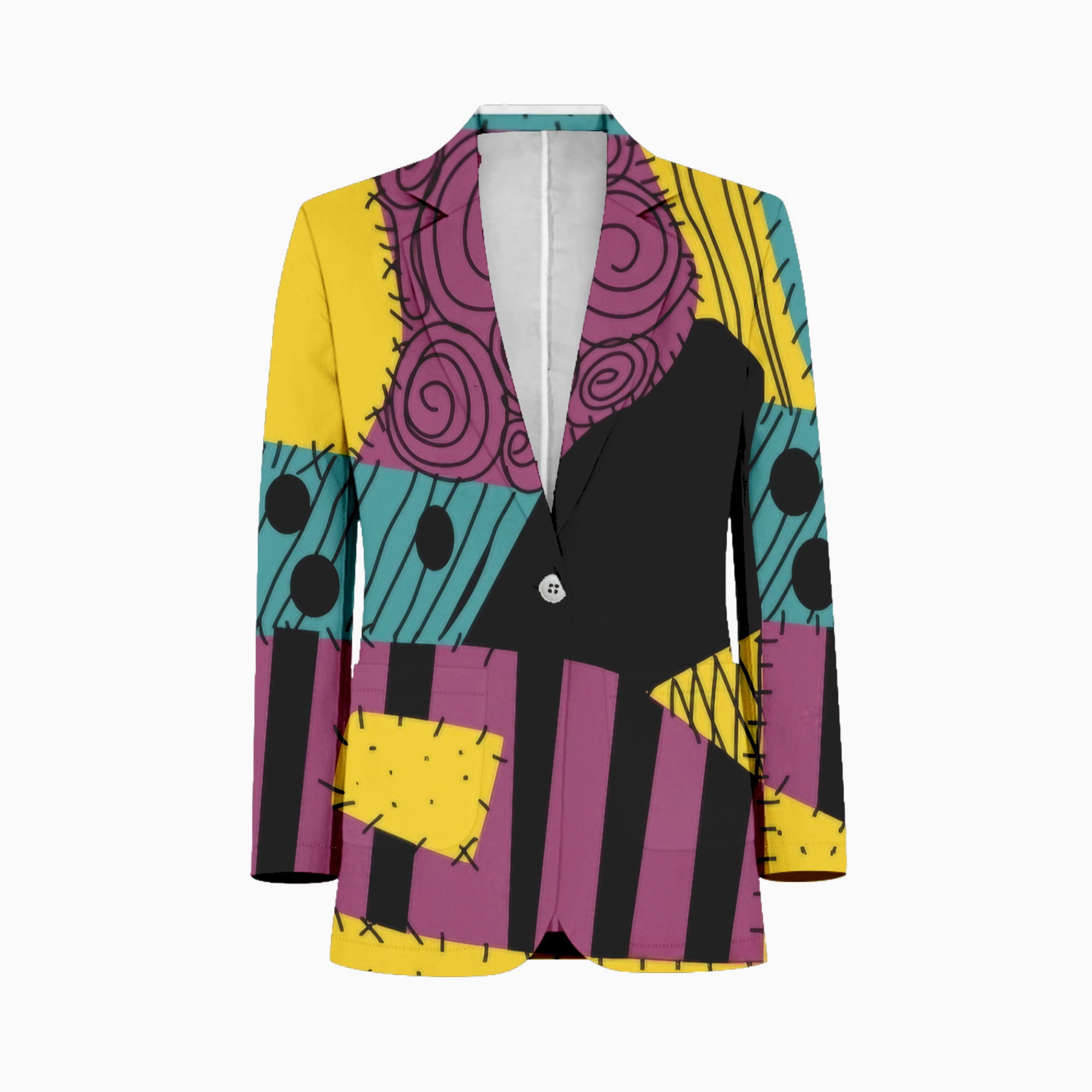 Something In the Wind Graphic Mens Suits Shawl Collar Slim Fit Suit ...