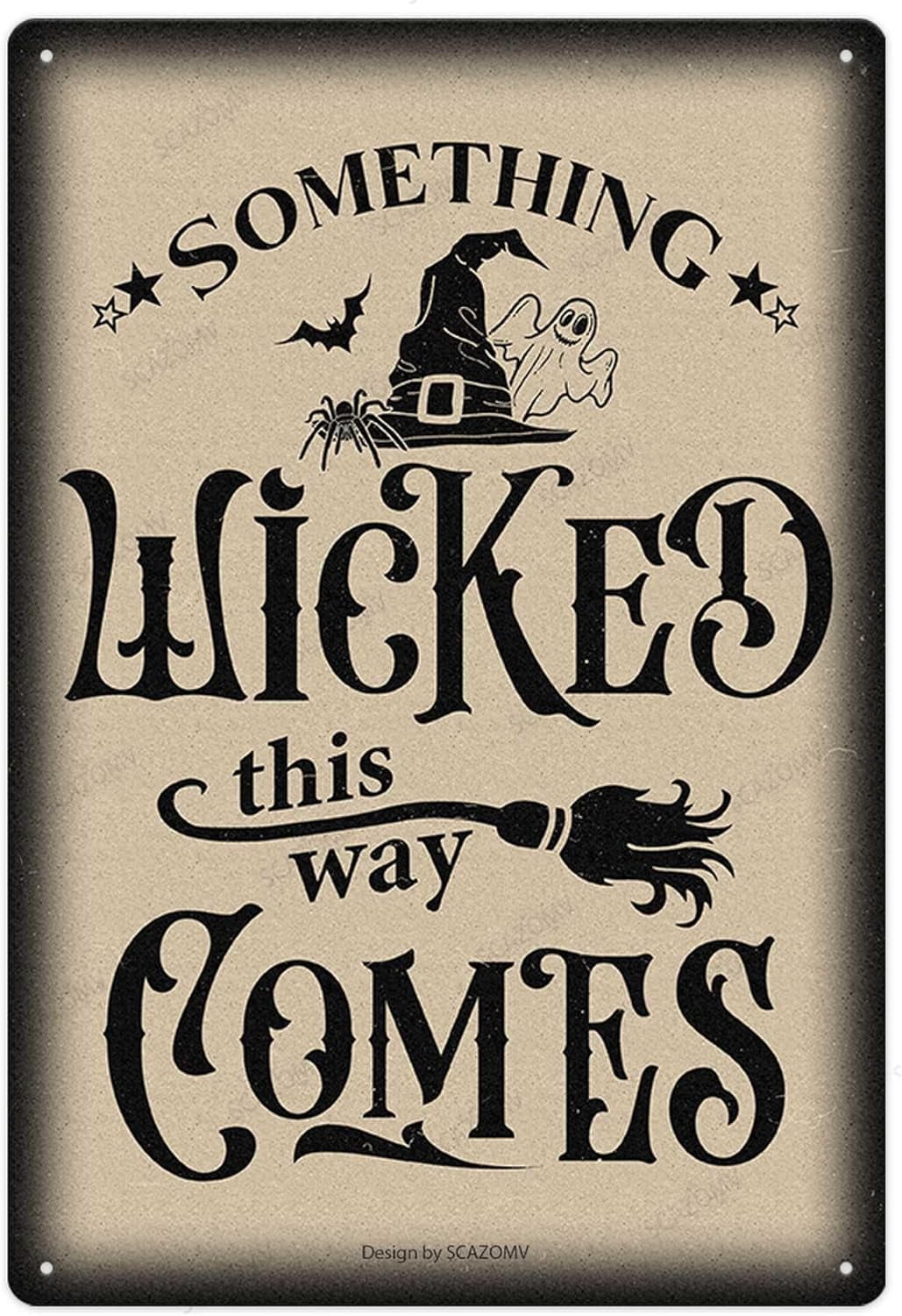 Something Wicked This Way Comes Metal Tin Signs Vintage Witches Kitchen ...