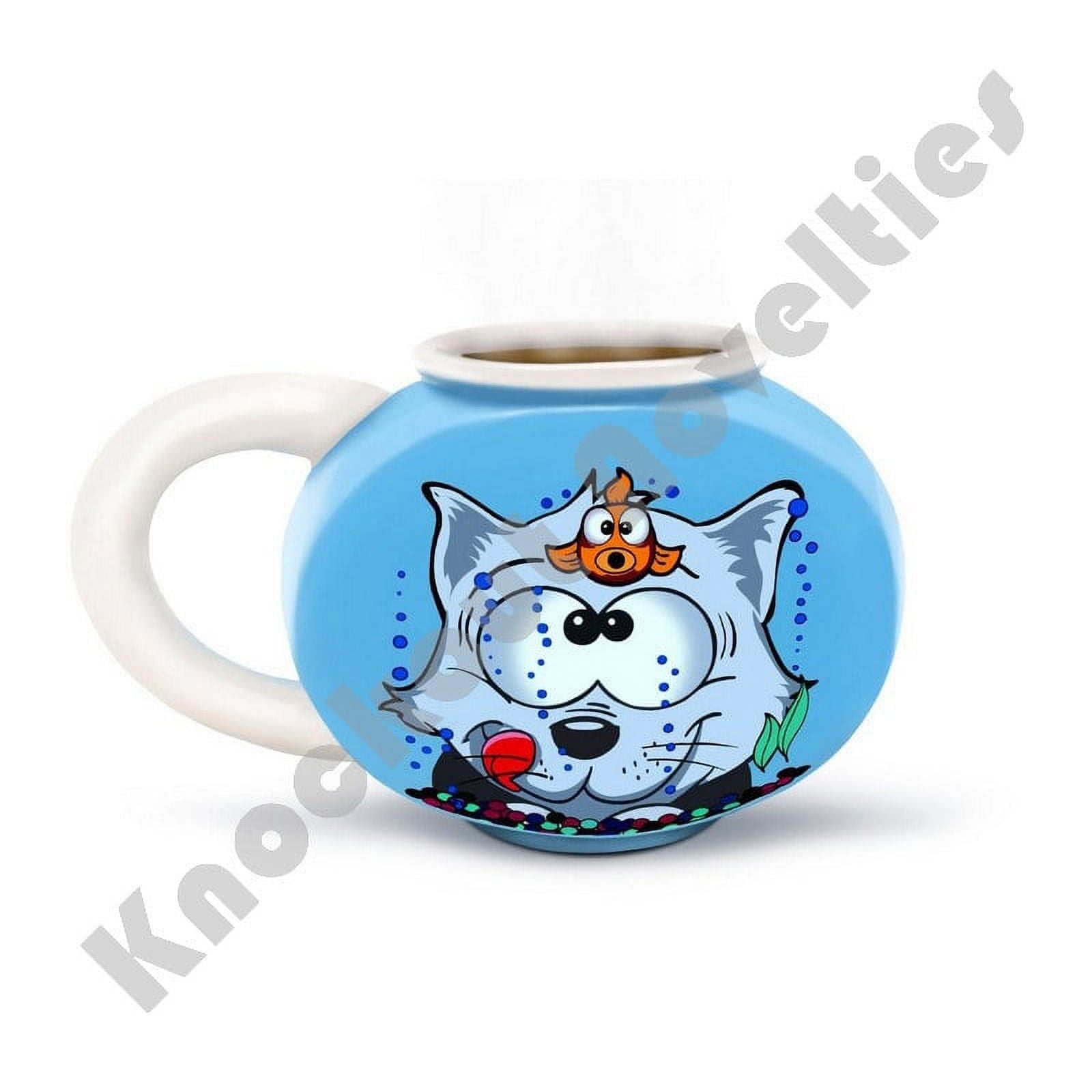 BigMouth Inc Something's Fishy Fishbowl Mug, Blue - Walmart.com
