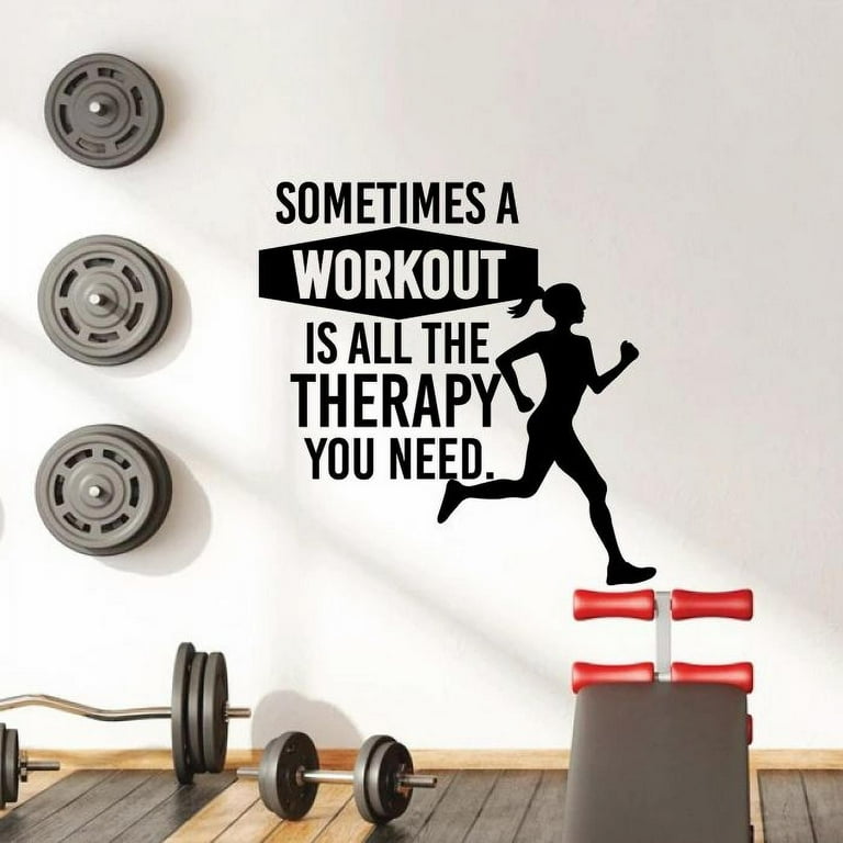 Art Wall Decals Home Gym Vinyl Wall Decal Health Healthy Motivation