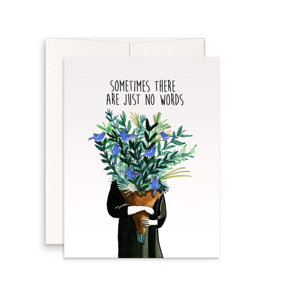 Sometimes There Are Just No Words Greeting Card – Beautiful Botanical ...