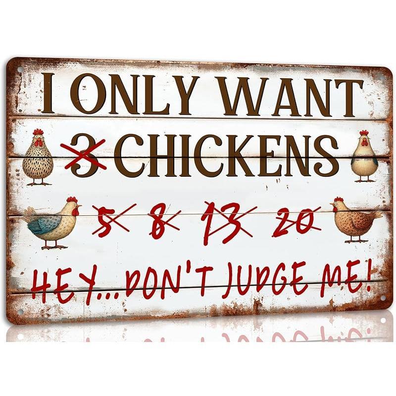Sometimes You Just Gotta Say Cluck It and Walk Away Metal Tin Sign ...