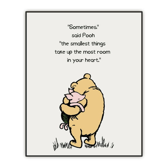Sometimes the smallest things...Winnie the Pooh & Piglet Wall Art ...