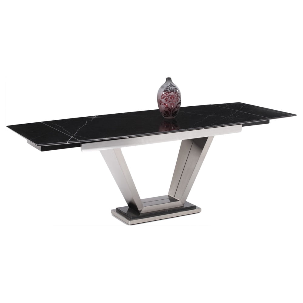 Somette Josey Solid Marble Pedestal Dining Table - Walmart.com