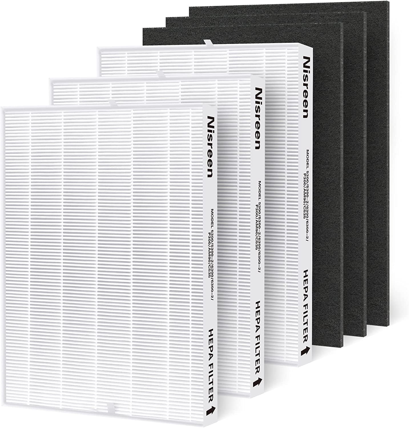 SOMEWAYTOP H13 HEPA Air Filter Replacement, Size 21, Compatible with ...