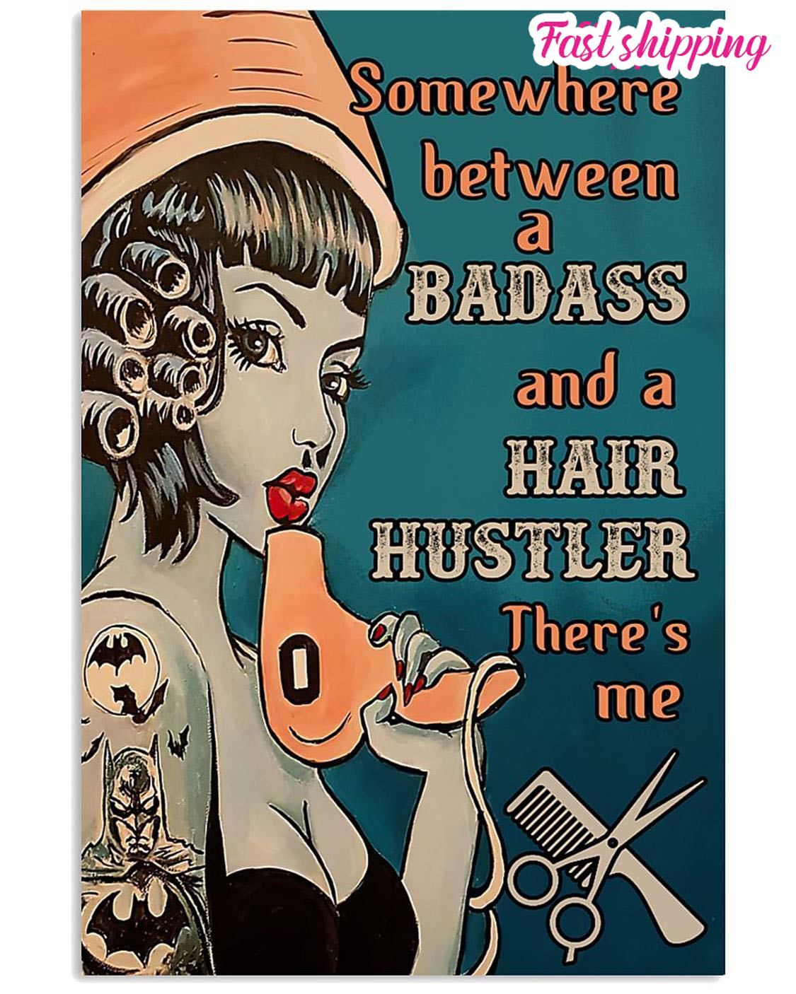 Somewhere Between A Badass And A Hair Hustler There's Me Tattooed ...