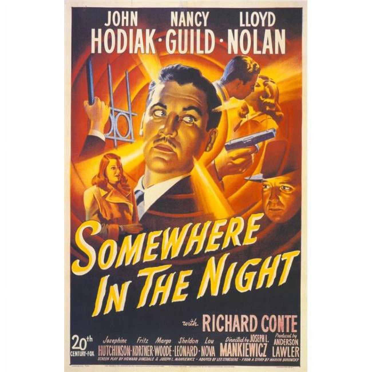Somewhere in the Night Movie Poster - 27 x 40 in. - Walmart.com