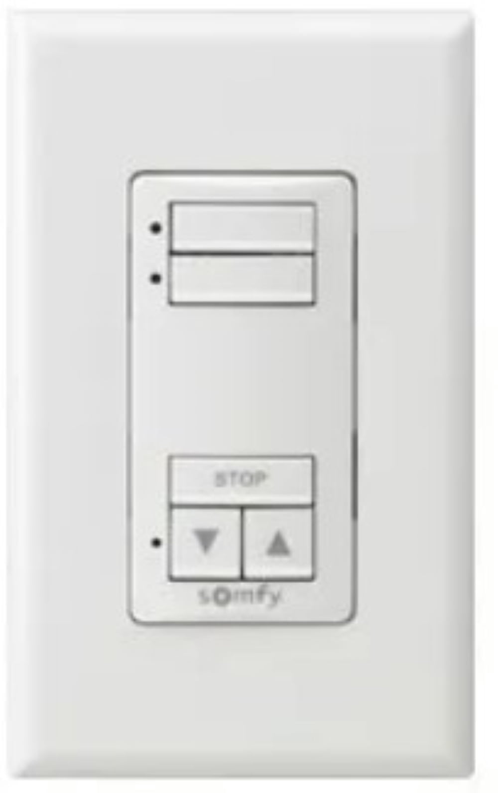 Somfy RTS Wirefree Decoflex Wireless Wall Switch, 2 Channel, White ...