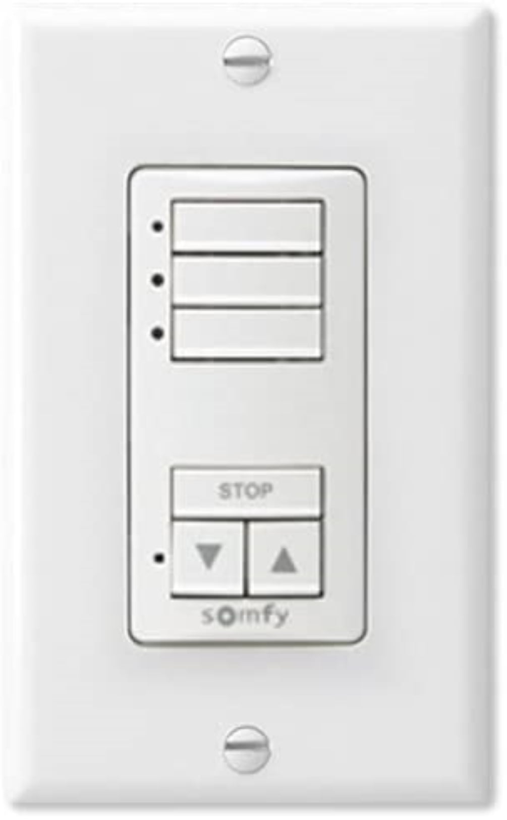 Somfy RTS Wirefree Decoflex Wireless Wall Switch, 3 Channel, White ...