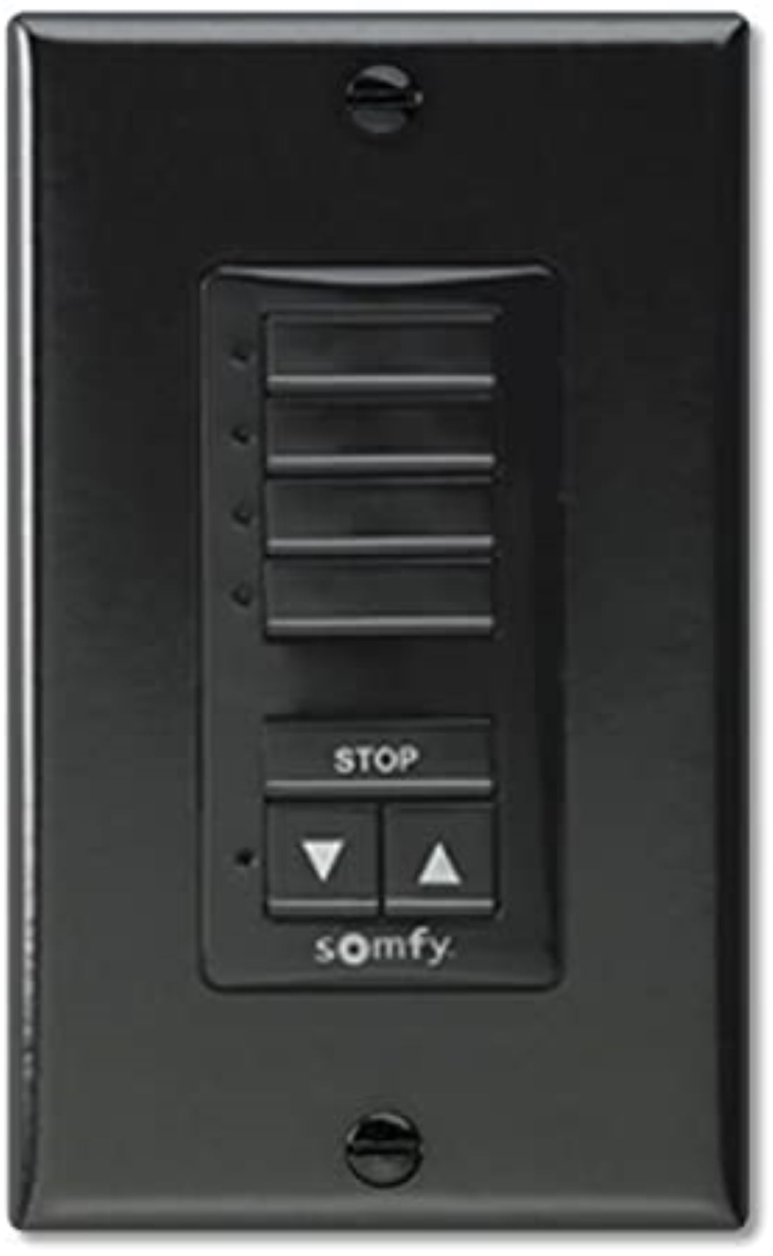 Somfy RTS Wirefree Decoflex Wireless Wall Switch, 4 Channel, Black ...