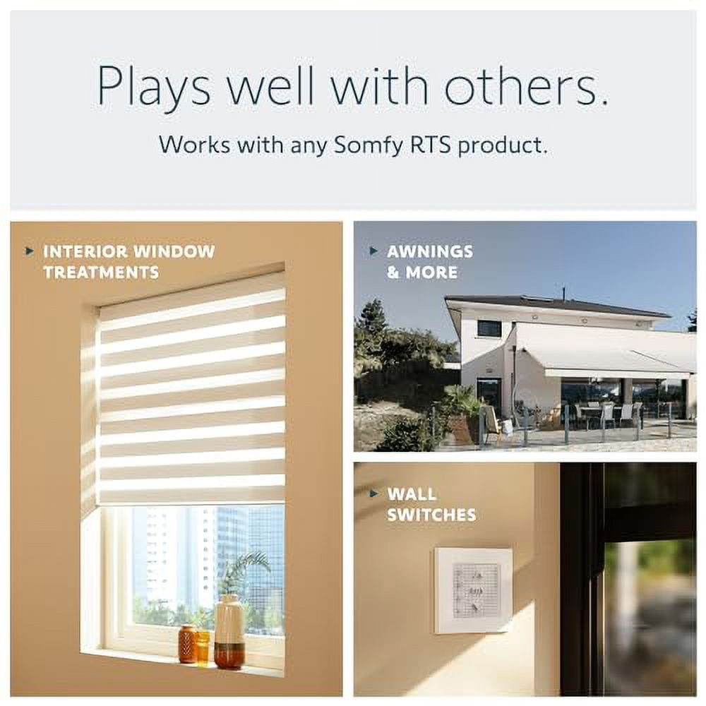 Somfy Telis 1 RTS Patio Remote - Single Channel - Handheld Addition or ...