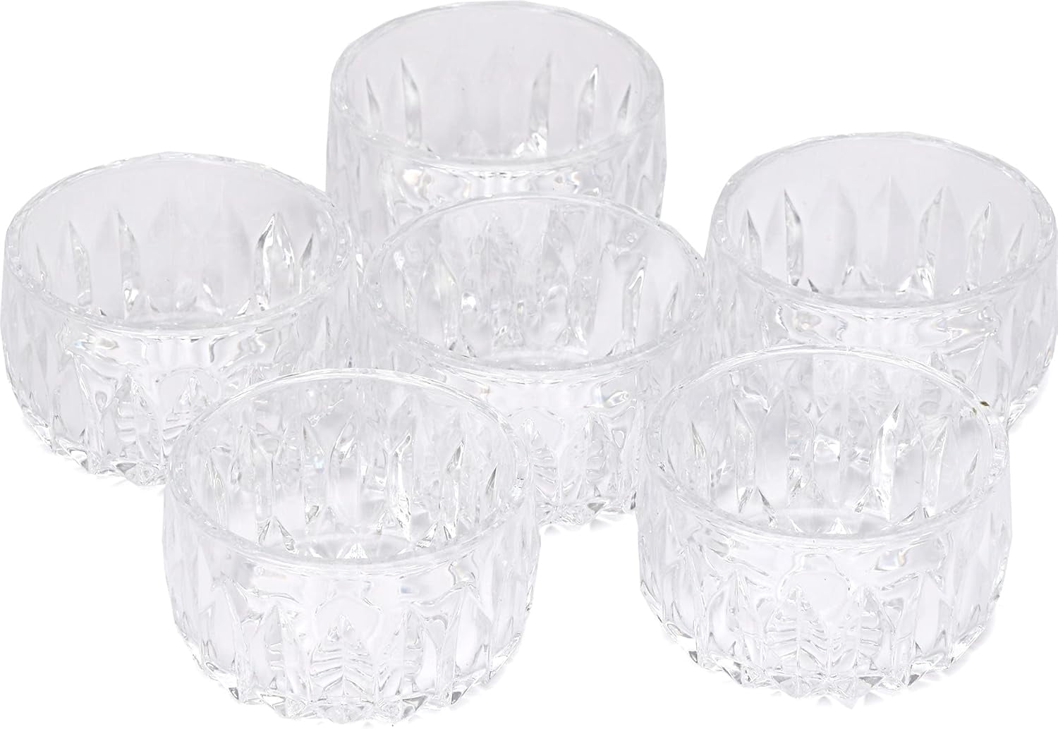 Somil Beautiful Clear Glass Bowl Ideal for ServingVegetable Soup Snacks ...