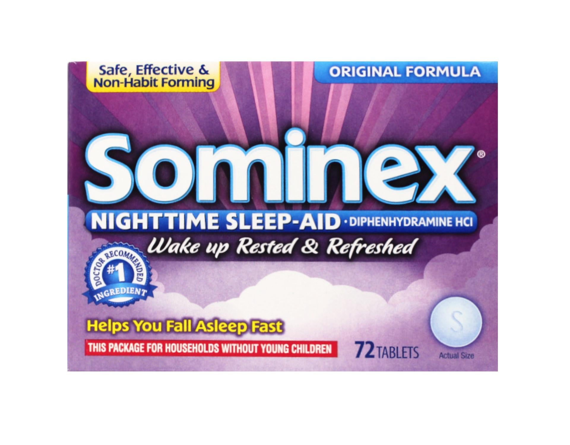 Sominex Original Formula Tablets, 72 ea - Walmart.com