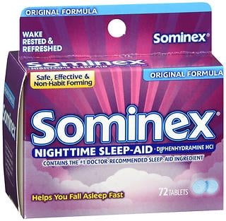 Sominex Original Formula Tablets, 72 ea HSA/FSA Eligible - Walmart.com