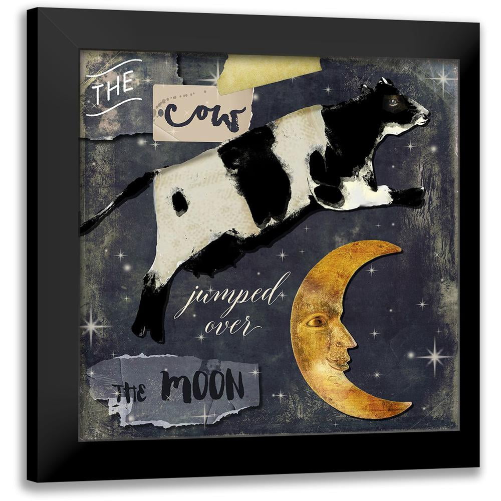 Sommers, Mindy 20x20 Black Modern Framed Museum Art Print Titled - Cow ...
