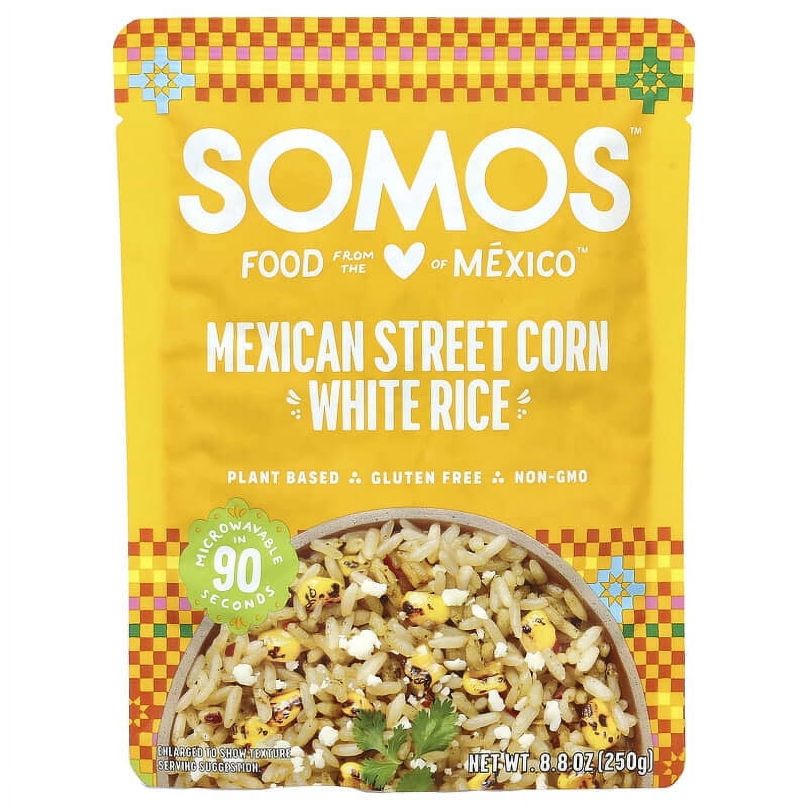 Somos, Mexican Street Corn White Rice, Mild, 8.8 oz Pack of 4 - Walmart.com