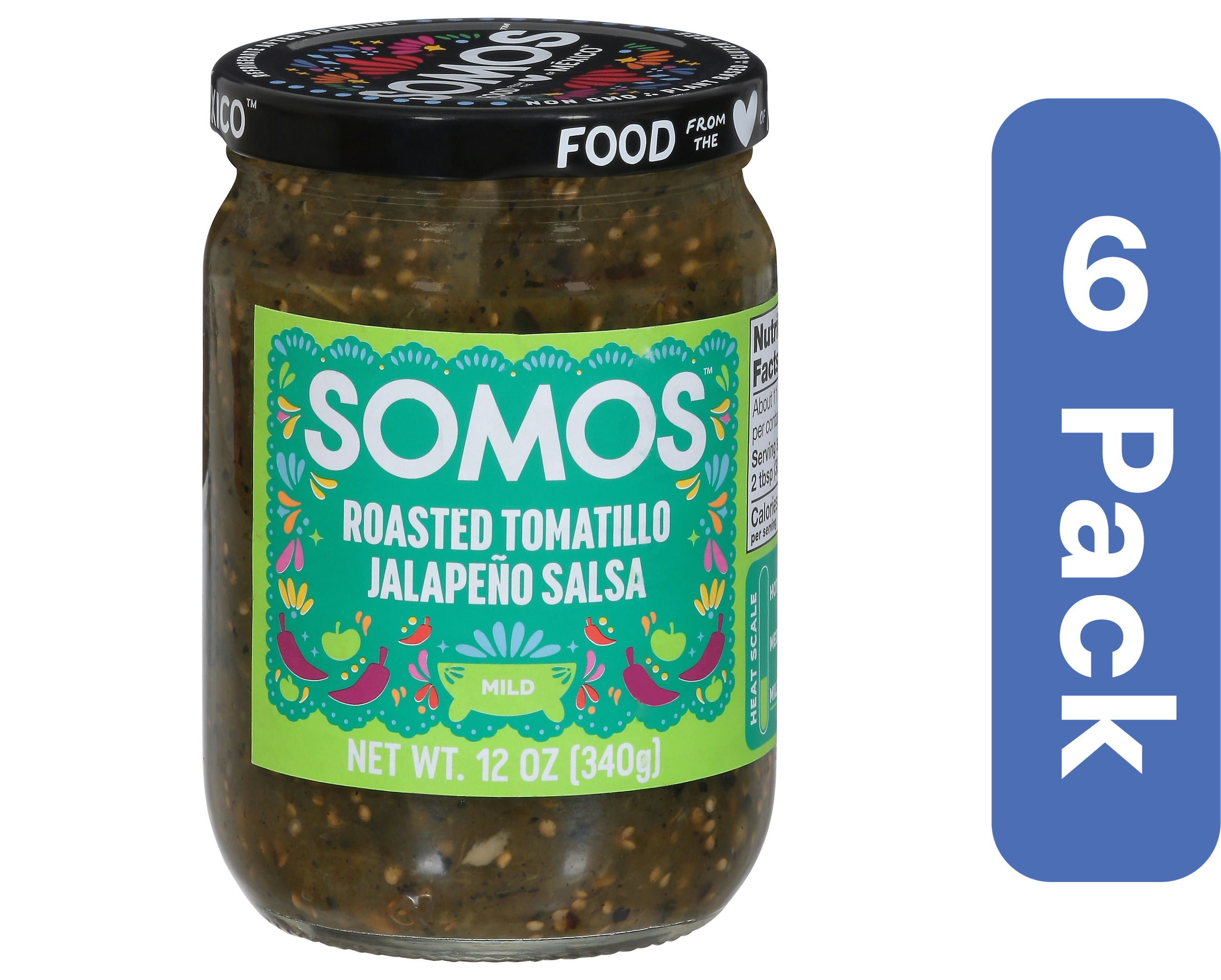 Somos Mild Salsa Verde 12 oz (Pack Of 6) - Walmart.com