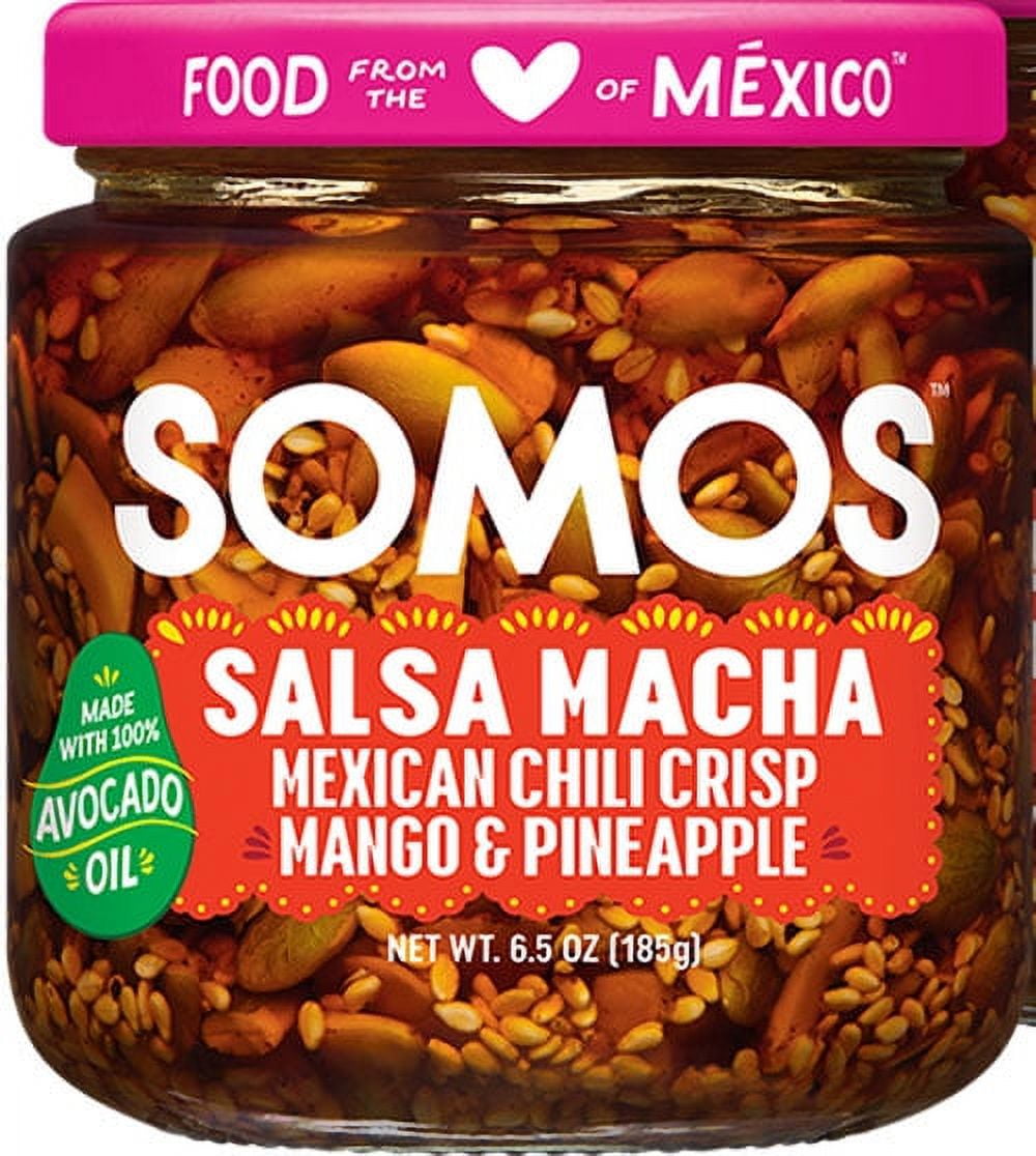 Somos Salsa Macha Mango & Pineapple Mexican Chili Crisp - 6.5 oz (Pack ...