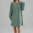 Somuwie Clearance Ladies Winter Round Neck Off Shoulder Long Sleeved