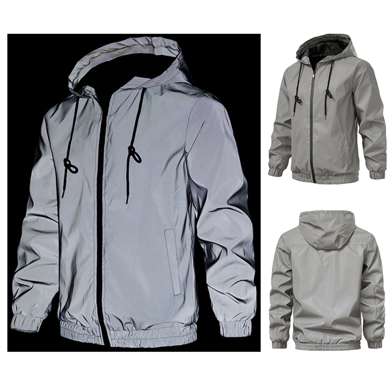 Somuwie Clearance Men's Reflective Hip Hop Dance Fluorescent Night ...