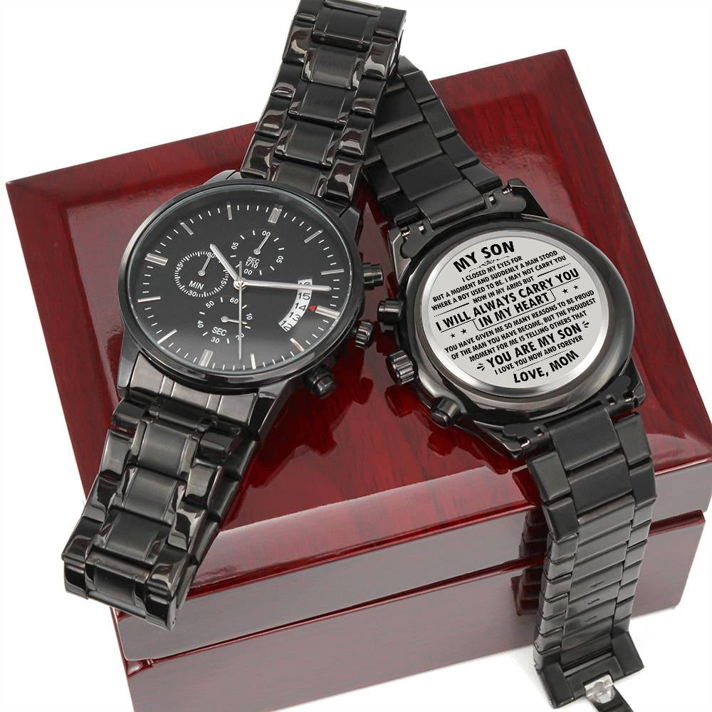 My Son - Always In My Heart - To My Son Watch - Sentimental Gift For ...