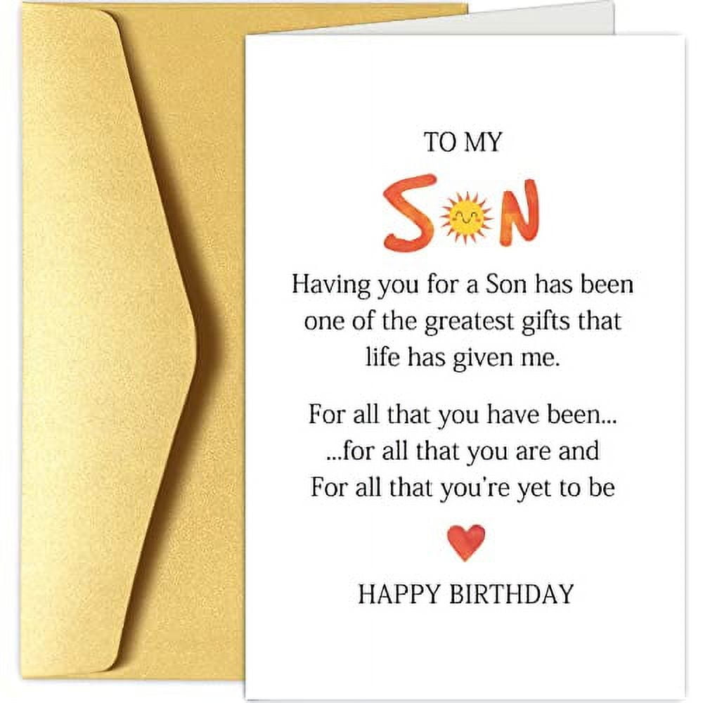 Son Birthday Card, Happy .. Birthday Card for Son, .. Bday Greeting ...