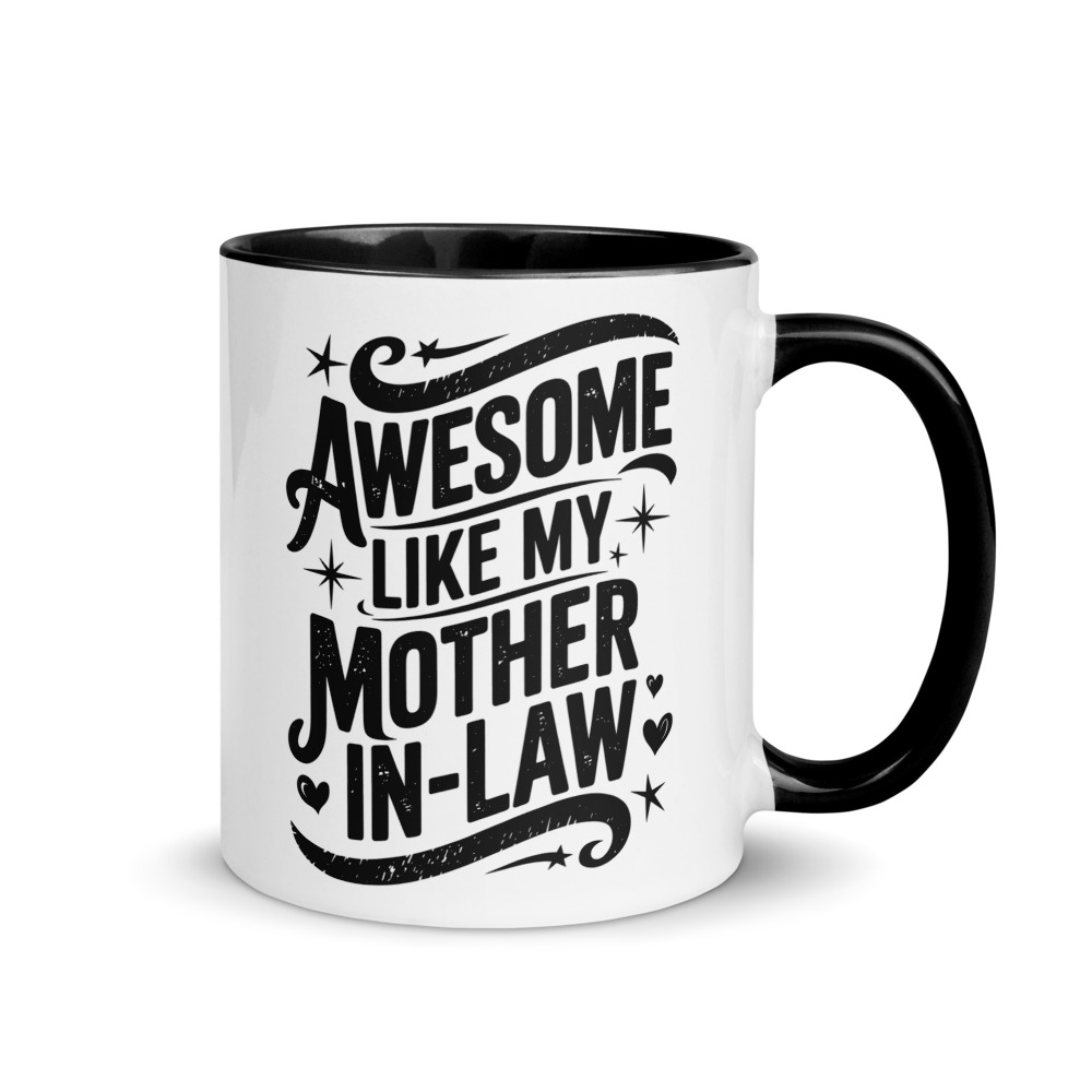 Son & Daughter Mother in Law Vintage Mug with Color Inside, Awesome ...